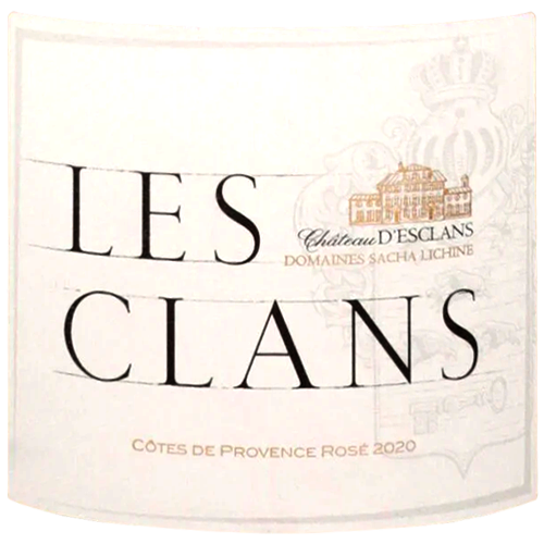 2022 Chateau d'esclans Cotes de Provence Rose Les Clans 750ML ...